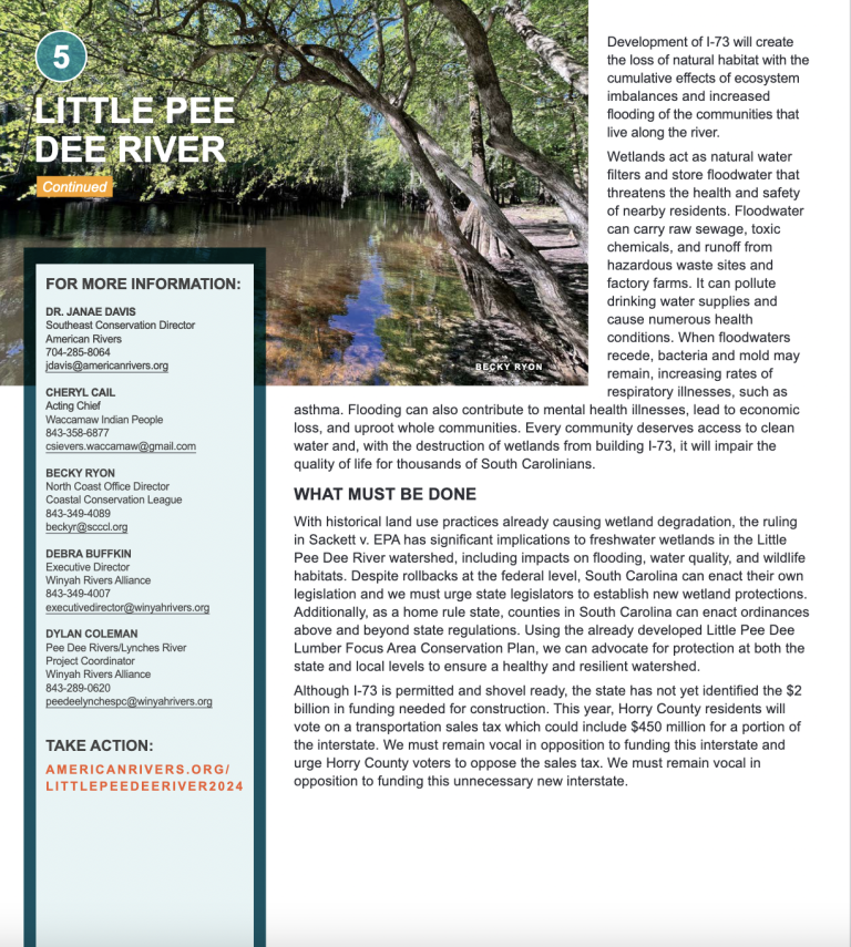 Protecting Our Endangered Little Pee Dee River